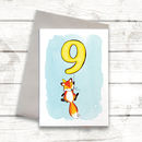 Fox Child's Birthday Choose Your Number Card By Alexia Claire ...