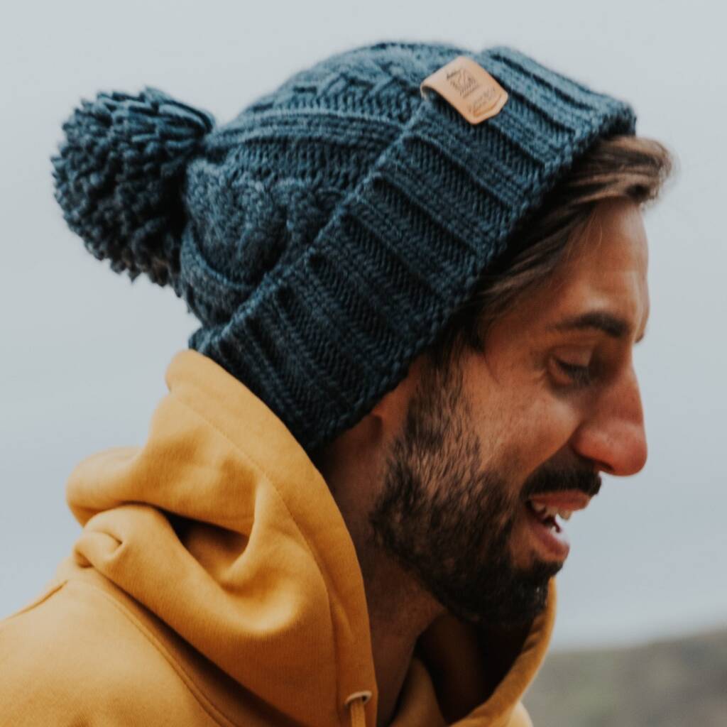 Wanderer Unisex Pom Beanie Bobble Hat By Junkbox Apparel ...