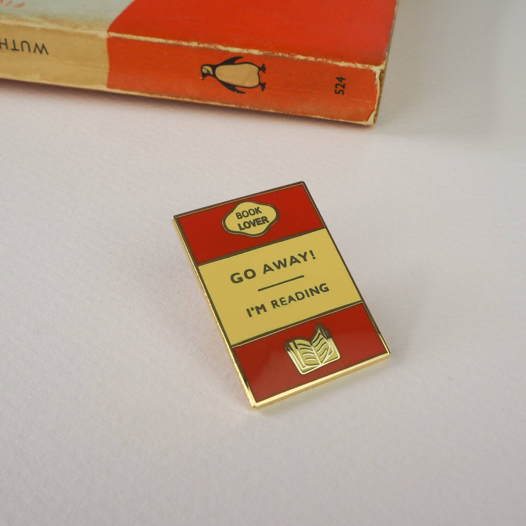 book lover enamel pin by literary emporium | notonthehighstreet.com