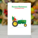 Farmer Christmas, Tractor Christmas Card By Loveday Designs ...