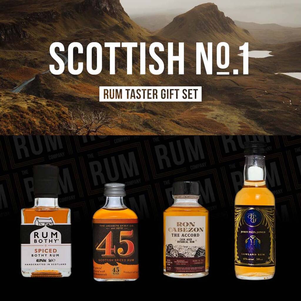 Scottish Rum Taster Set Gift Box One By The Rum Company ...