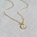 Personalised Mini Initial Necklace By Button And Bean ...