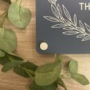 Large Square Botanical Style House Sign By Shindigg ...