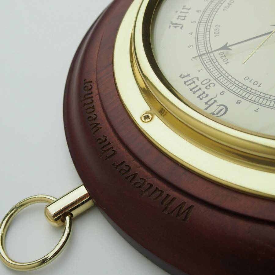 personalised wooden weather forecast dial by climemet ...