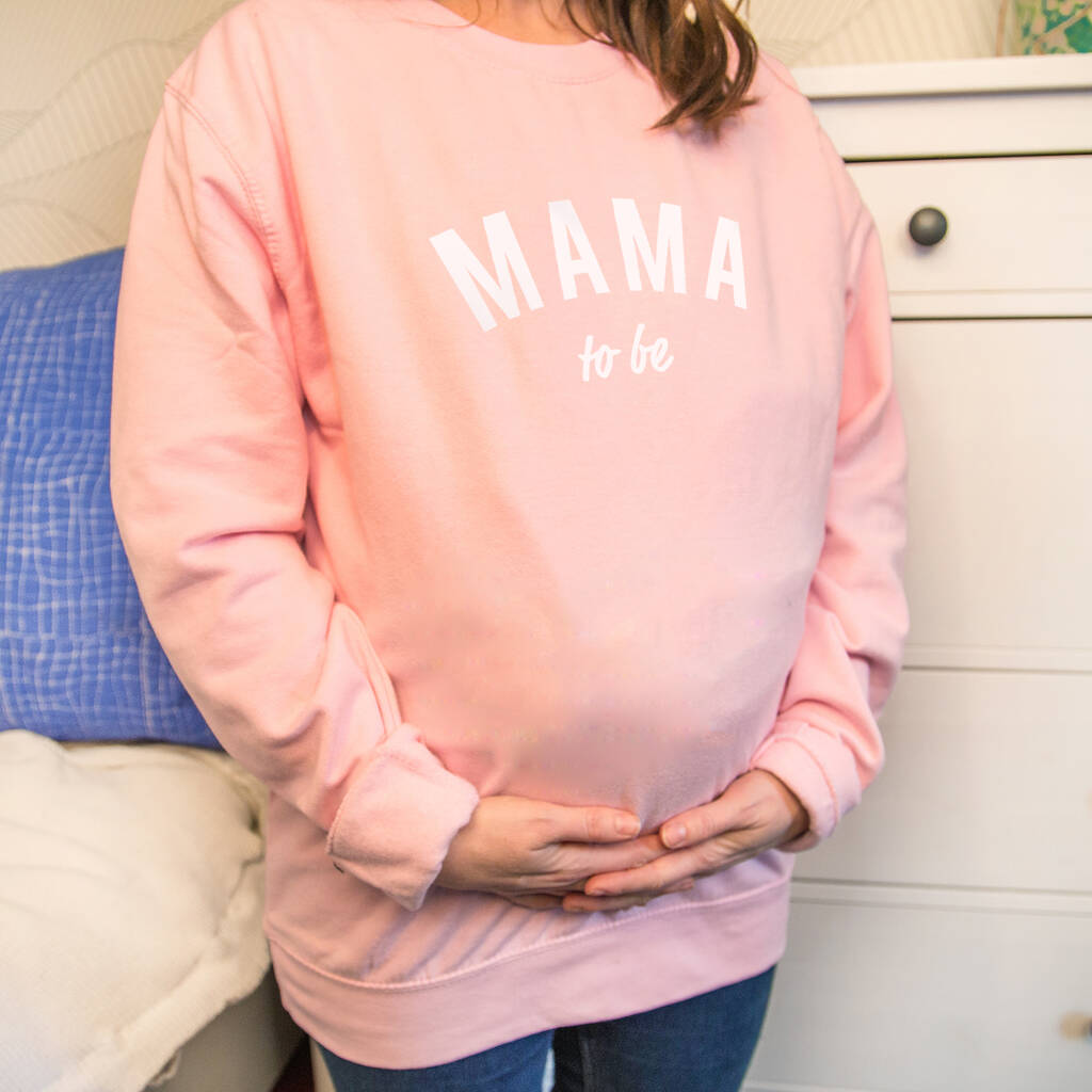 'mama To Be' Mum To Be Maternity Sweatshirt By Ellie Ellie ...