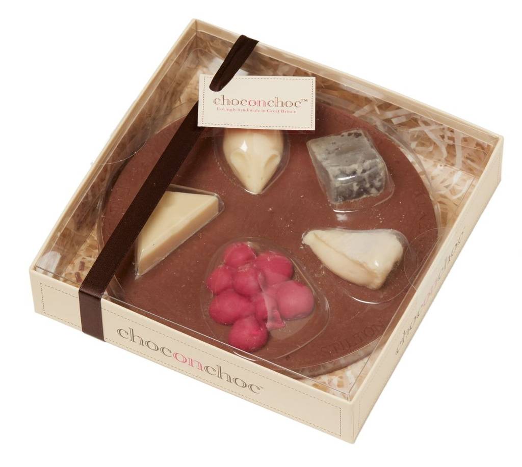 mini chocolate cheese board by choc on choc | notonthehighstreet.com