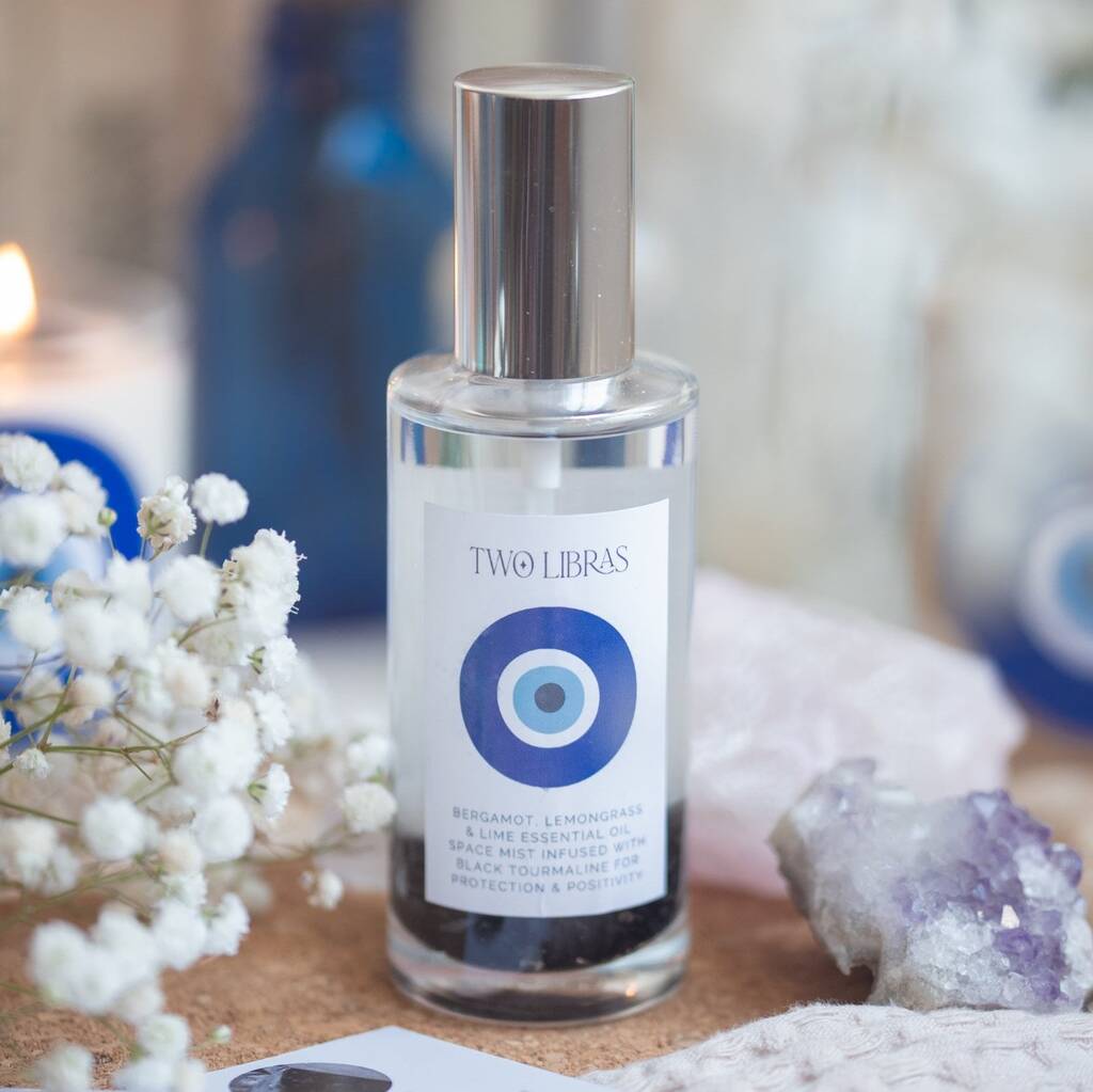 Evil Eye Space Mist Tourmaline Protection And Positivity By Two Libras