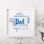 Personalised Dad Daddy Word Art Gift By Hope and Love ...