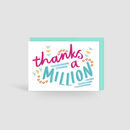 'thanks A Million' Card By Jane Katherine Houghton Designs ...