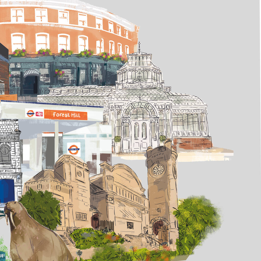 Forest Hill Art Print By Scene in London | notonthehighstreet.com
