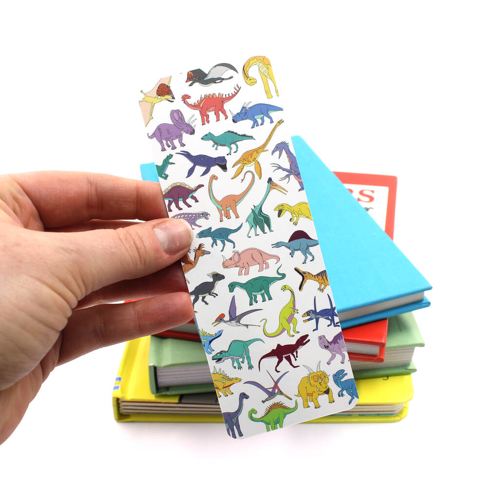 Scattered Dinosaurs Bookmark By Dinosaurs Doing Stuff ...