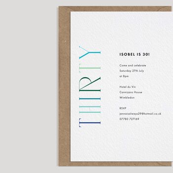 Decade Birthday Party Invitations By Moaglea | notonthehighstreet.com