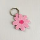 Leather Flower Keyring By Chapel Cards | notonthehighstreet.com