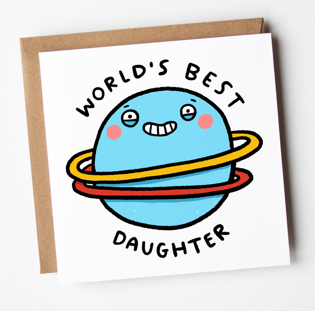 World's Best Daughter Card By Arrow Gift Co | notonthehighstreet.com
