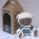 hand knitted poppy lamb personalised teddy by oh my giddy aunt ...