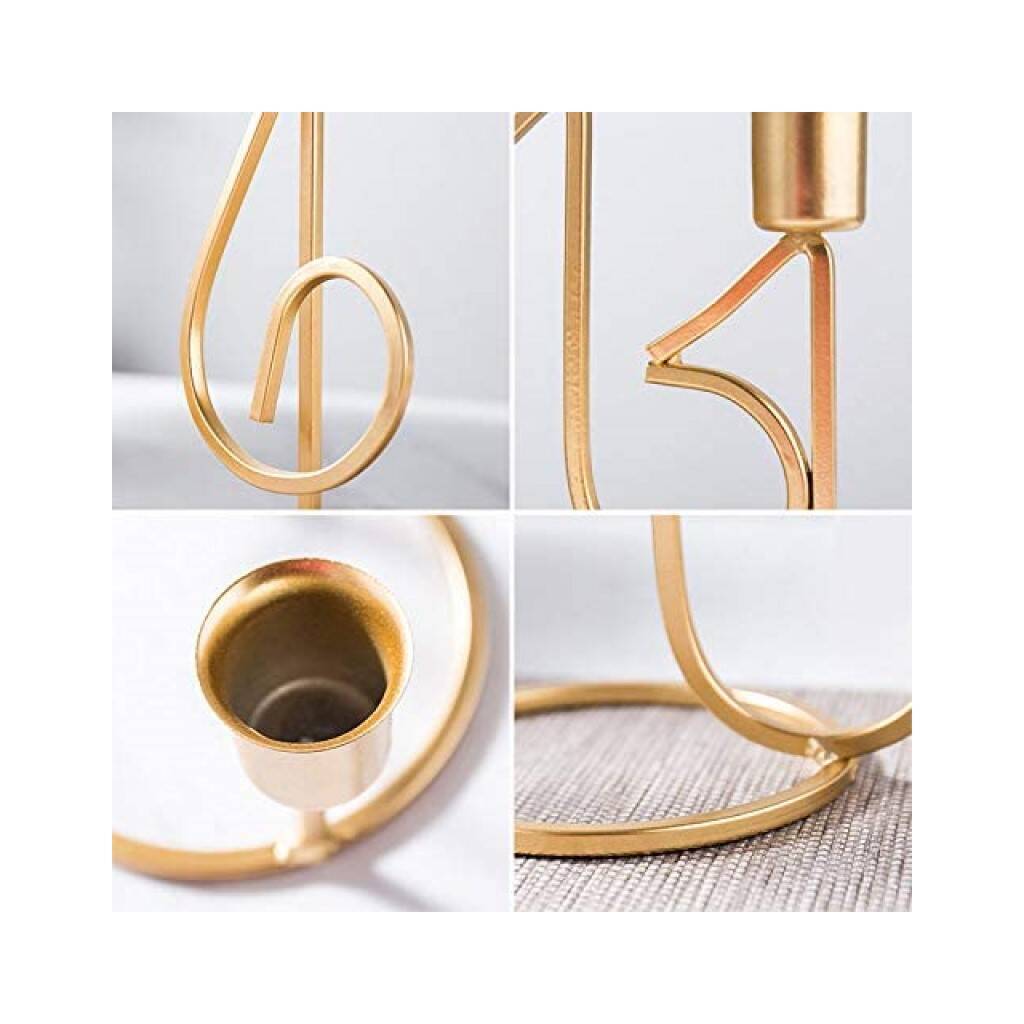 Two Arms Metal Candlestick Taper Candle Holder Stand By Momentum