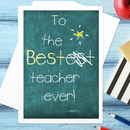 Thank You Teacher Card By Ink Pudding | notonthehighstreet.com