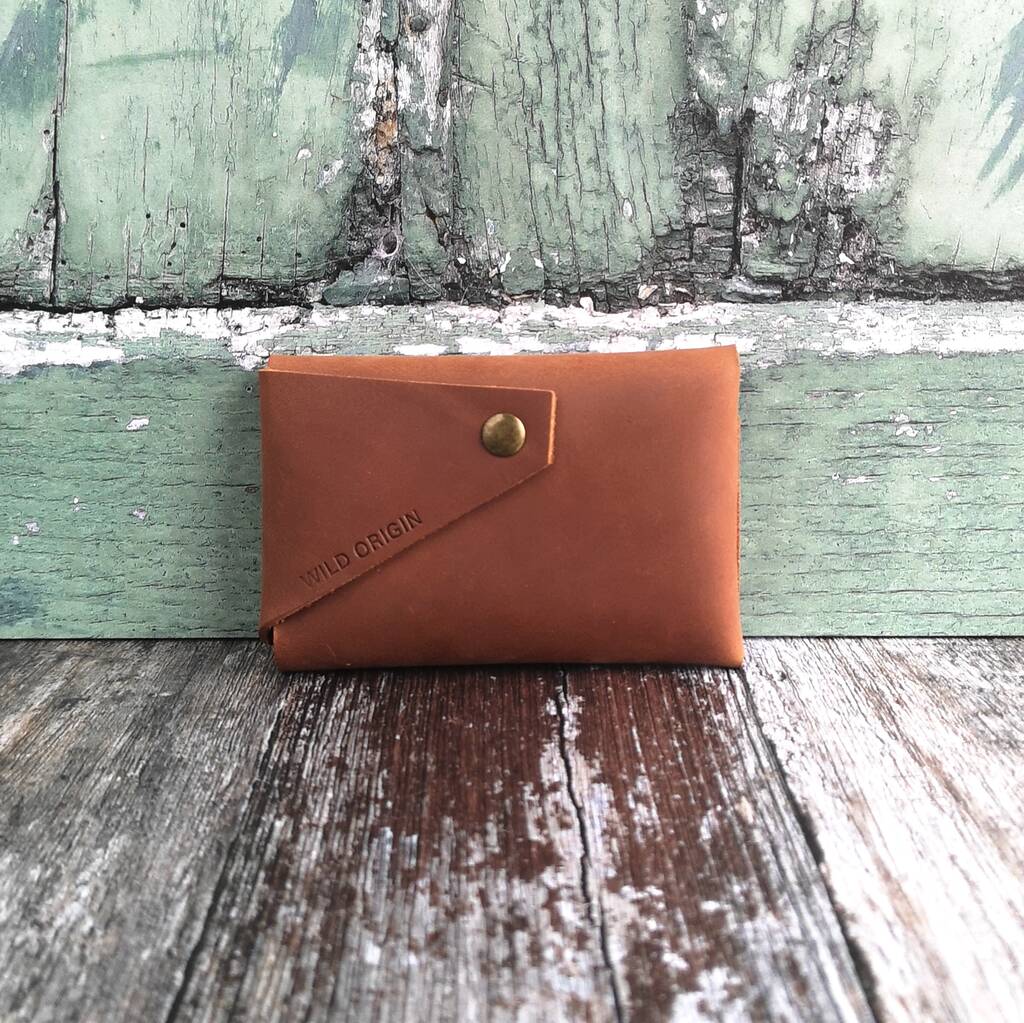Personalised Tan Leather Wallet By Wild Origin | notonthehighstreet.com