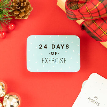 24 Days Of Exercise Advent Calendar Tin By Proper Goose ...