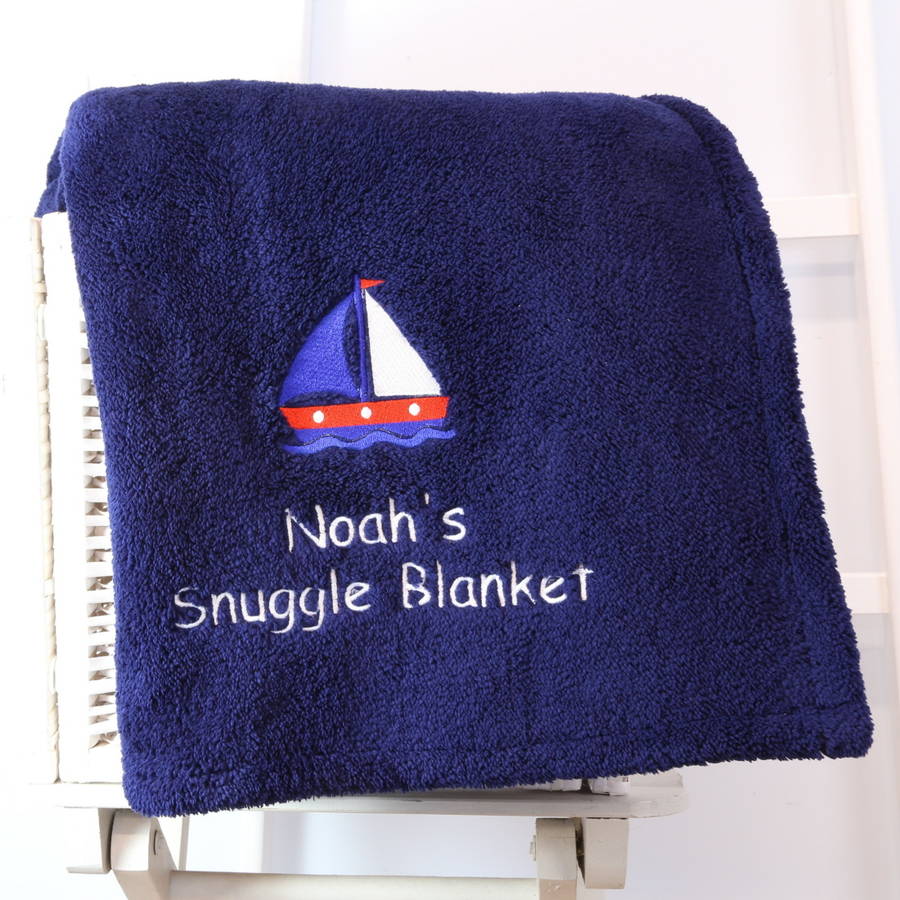 personalised snuggle blanket by duncan stewart textiles ...