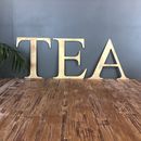 Gold Metal Personalised Christmas Letters A To Z By The Rustic ...