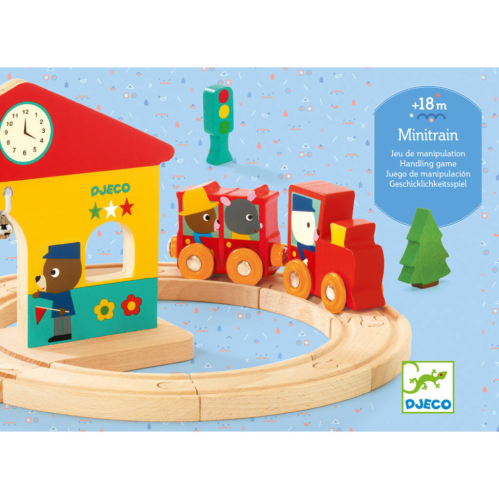 Kids Wooden Mini Train Set By Crafts4Kids | notonthehighstreet.com