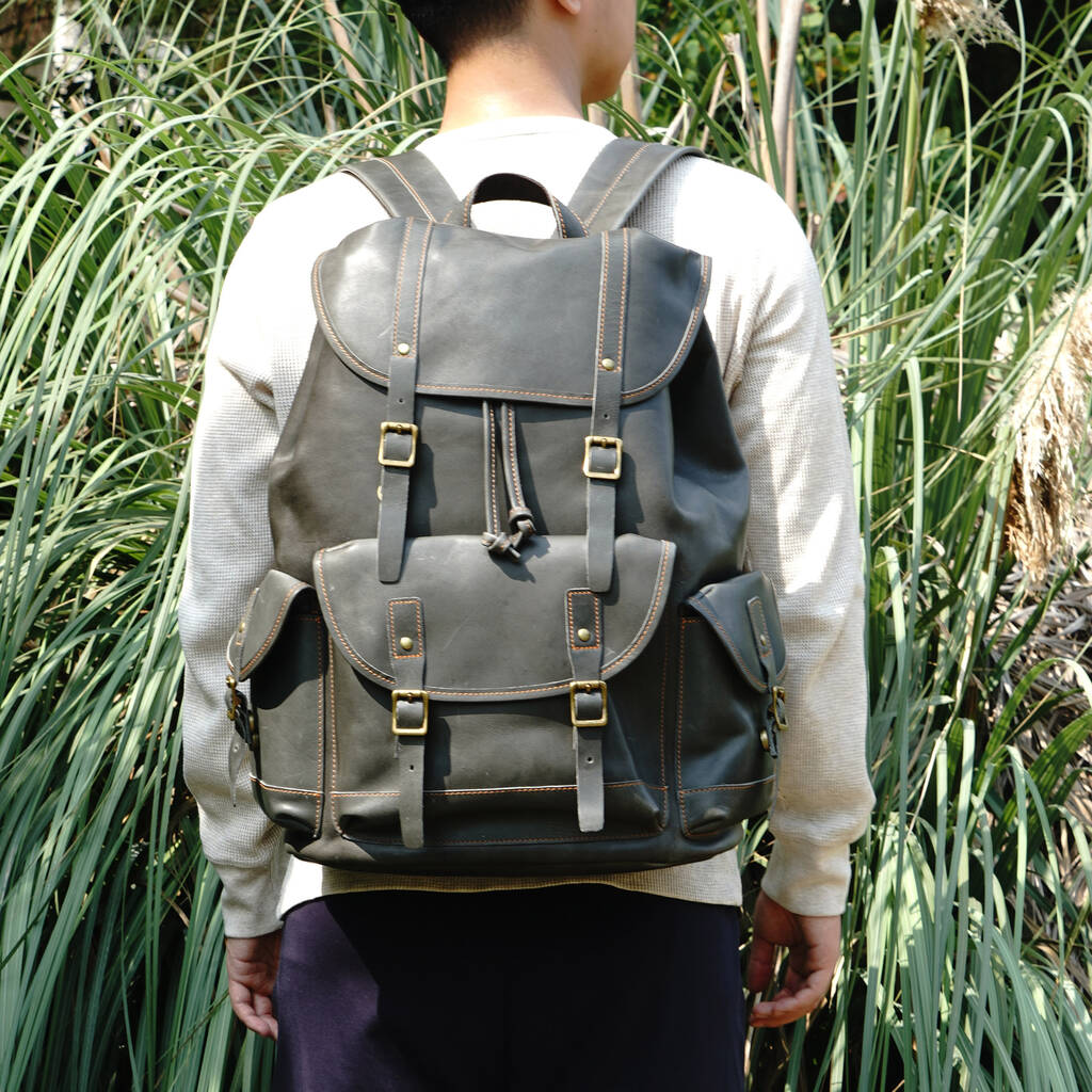 Vintage Look Genuine Leather Backpack By EAZO | notonthehighstreet.com