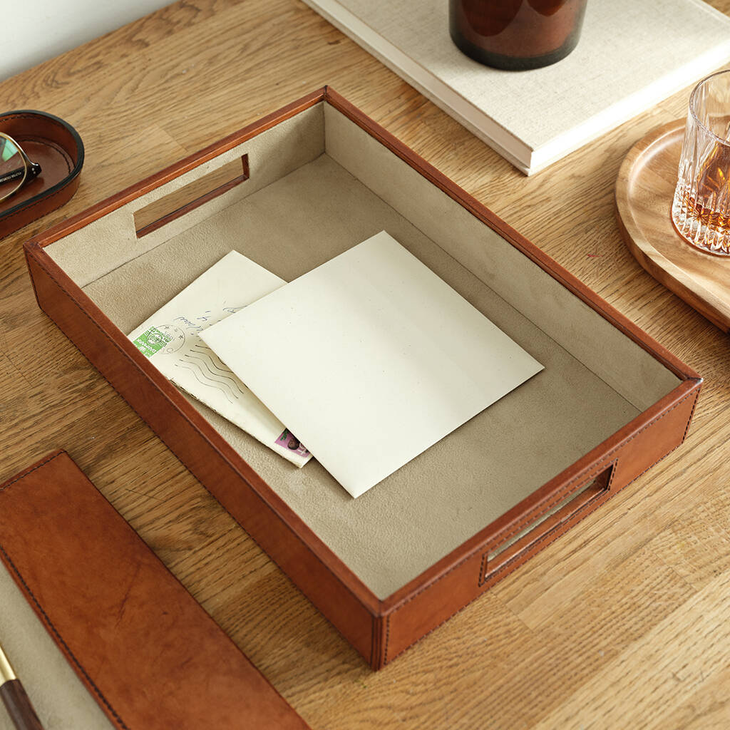 Leather Paper Tray By Life of Riley