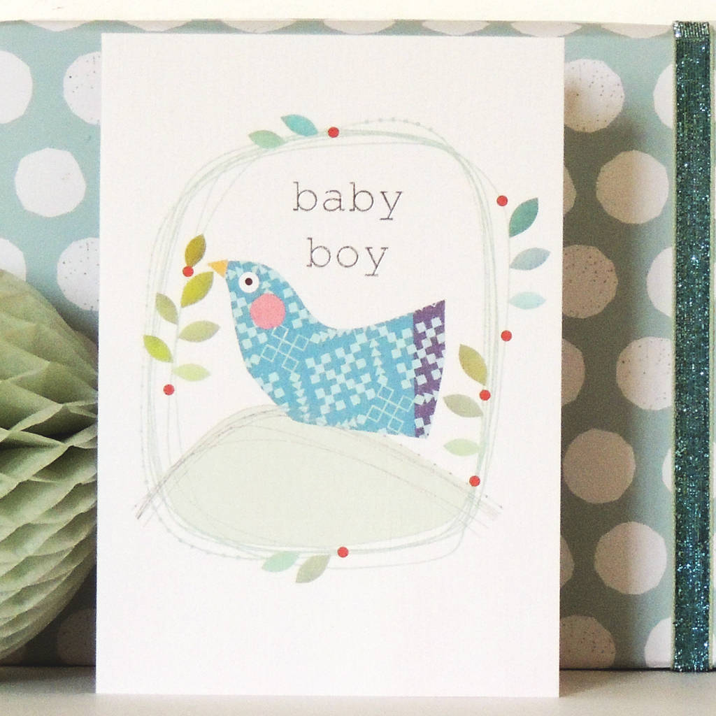Baby Boy Greetings Card By Kali Stileman Publishing ...
