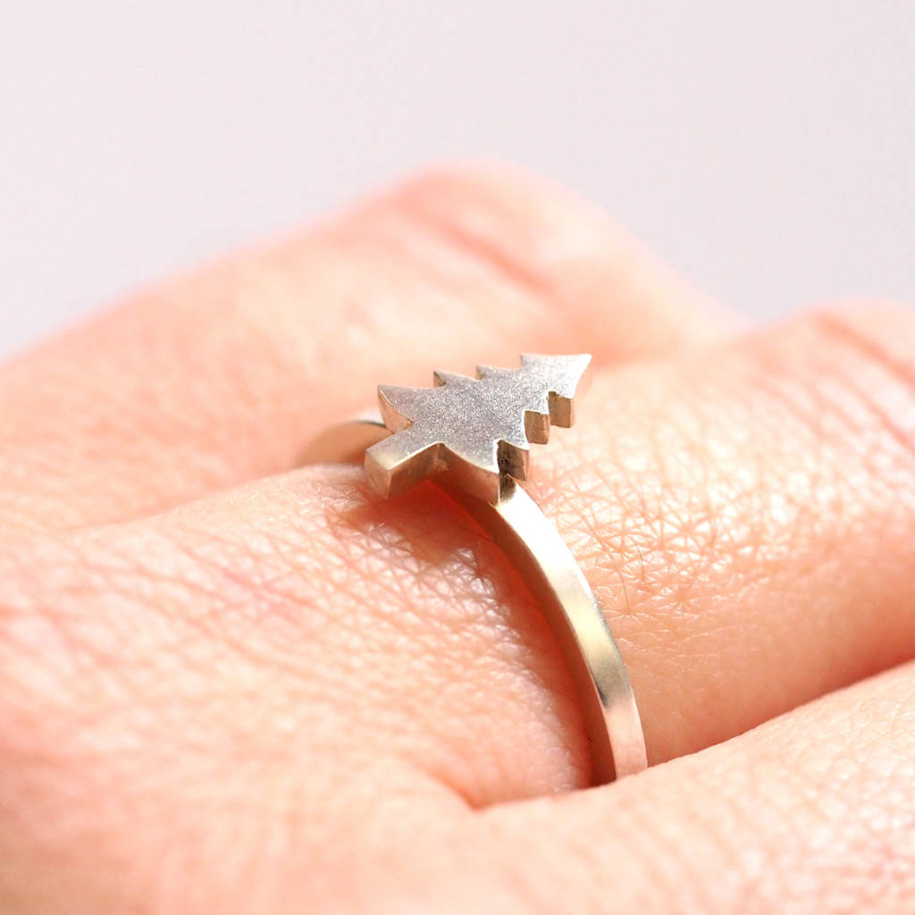 Evergreen Tree Ring By Rock Cakes | notonthehighstreet.com