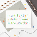 Personalised Best Step Dad Card By Studio 9 Ltd | notonthehighstreet.com