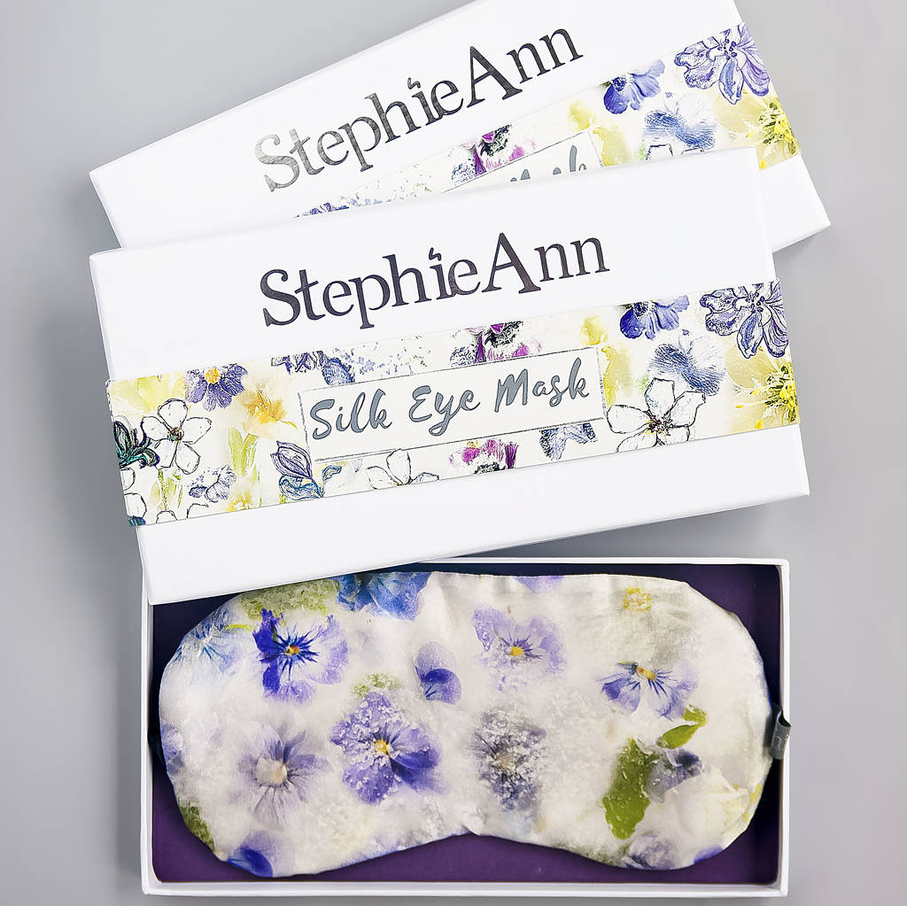 silk eye mask by stephieann | notonthehighstreet.com