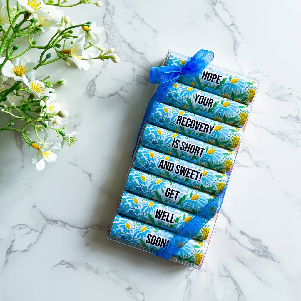 Personalised Get Well Soon Kinder Chocolate By My Personalised Sweets ...