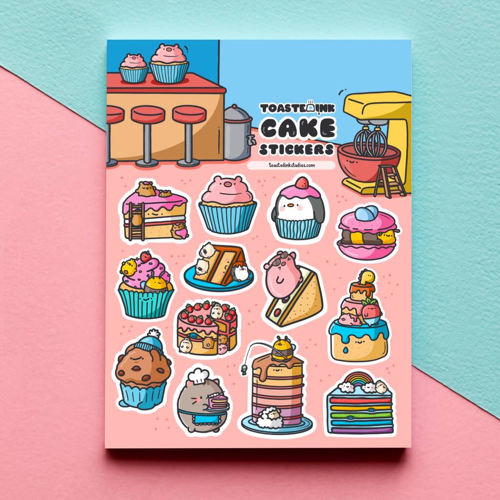 Cake Sticker Sheet By Toastedink