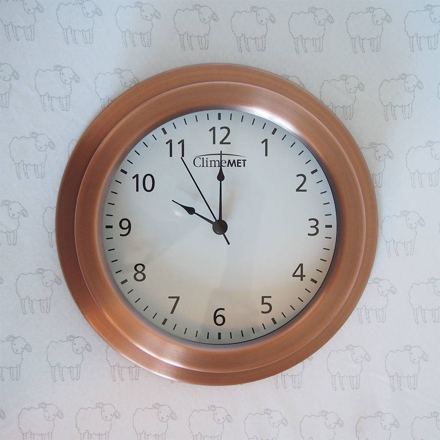 climemet wall clock by climemet | notonthehighstreet.com