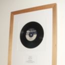 Framed Birthday Number One: Original Vinyl Record By The Old Record ...