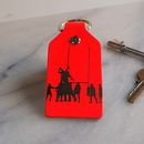 Rugby Fan's Leather Key Ring By Stabo | notonthehighstreet.com