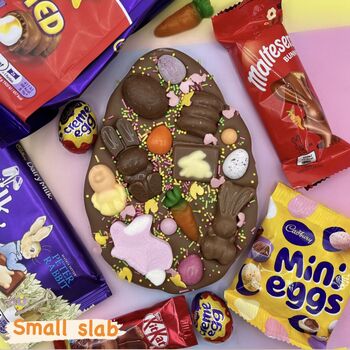 Easter Egg Chocolate Slab By Choc Til You Drop | notonthehighstreet.com