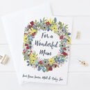 Floral Wreath Personalised Birthday Card For Mum By Wink Design ...
