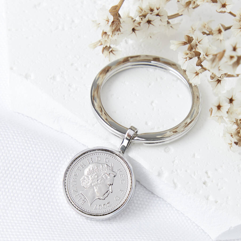 16th Birthday Five Pence 5p Coin Keyring By Ellie Ellie ...