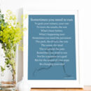Run Poem Print Gift For A Runner By Helena Tyce Designs ...