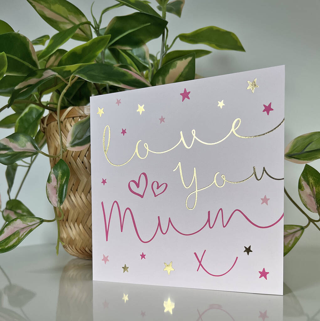 Mother's Day 'Love You Mum' Card By Michelle Fiedler Design ...