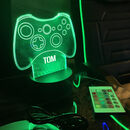 Personalised Green Controller Neon Led Light By Dreams To Reality ...