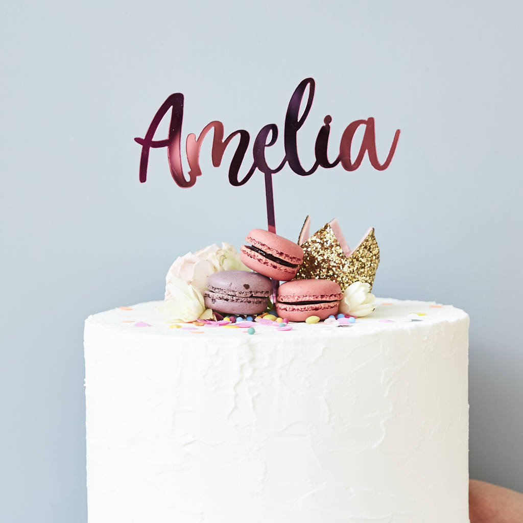 Enchanted Personalised Cake Topper By Sophia Victoria Joy ...