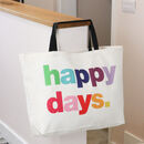 Happy Days Large Tote Bag By Russet And Gray | notonthehighstreet.com