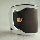 Custom Leather Wrapped Enamel Mug By Hôrd | notonthehighstreet.com