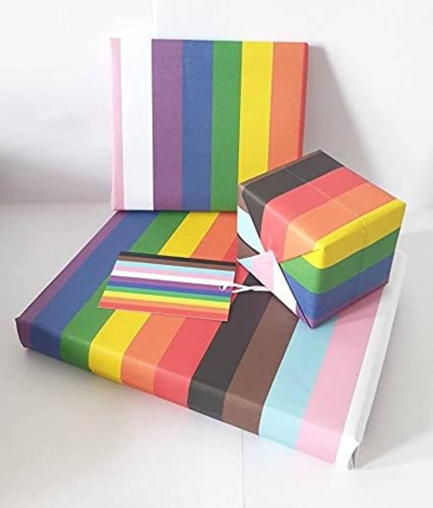 Lgbtq Pride Eco Friendly Gift Wrap And Matching Tags By DJC BOUTIQUE