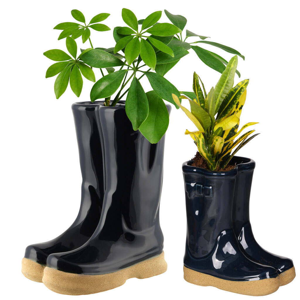 Personalised Little Gardener Welly Boot Planters By Dibor ...