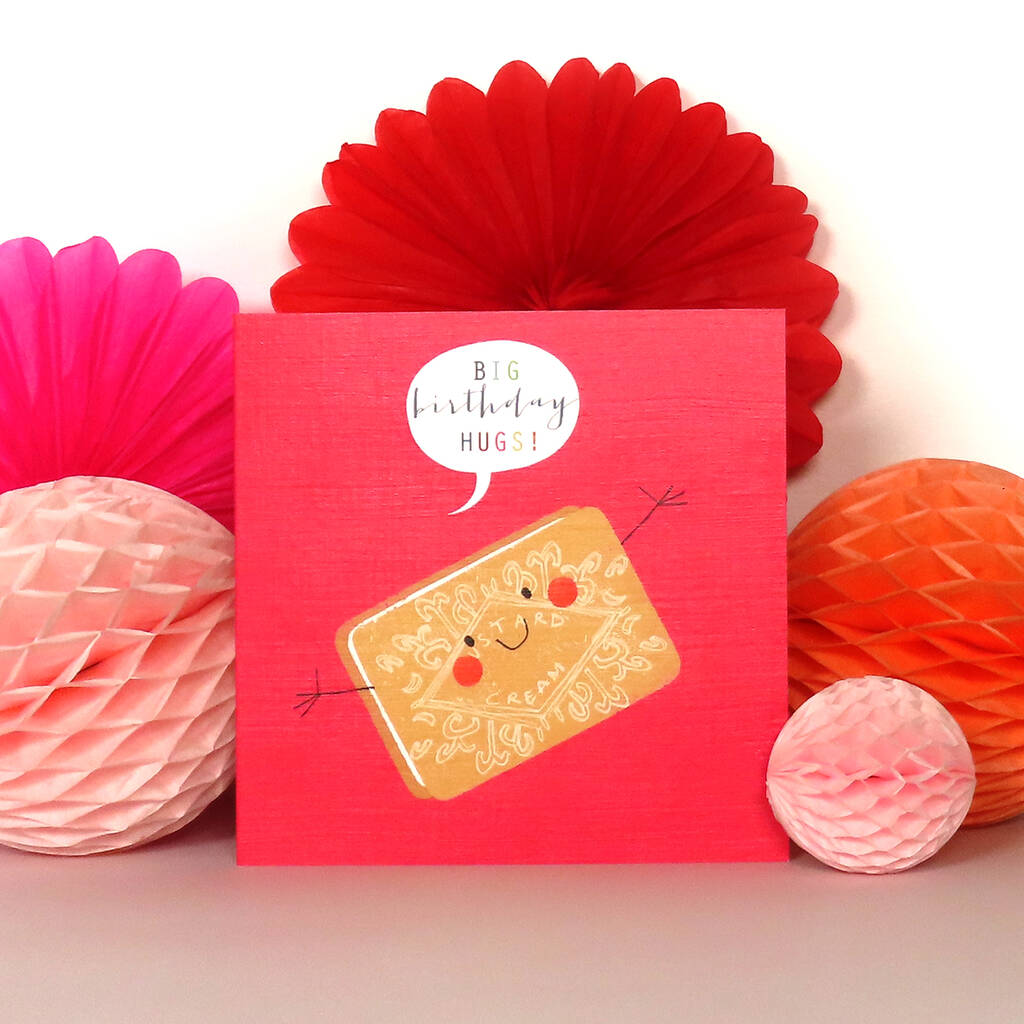 Birthday Custard Cream Card By Kali Stileman Publishing