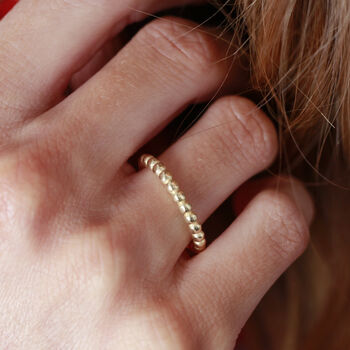 Classic 18ct Gold Vermeil Bobble Ring By Holly Blake ...